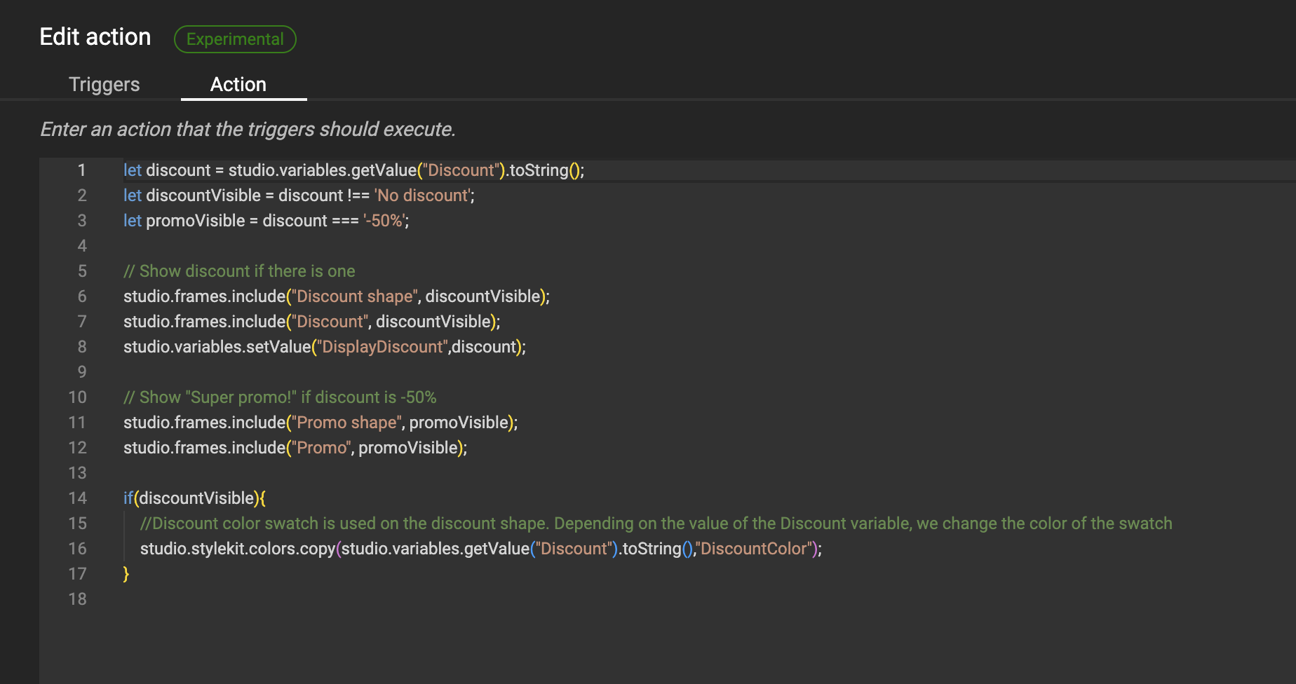 Example: Multiple frame hide/show - CHILI GraFx Guides