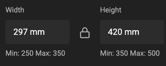 Layout size constraints - CHILI GraFx Guides